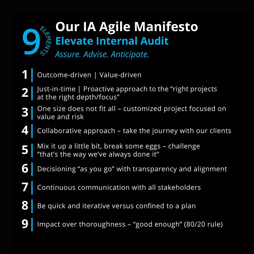 Becoming agile: Elevate internal audit performance and value | Deloitte ...